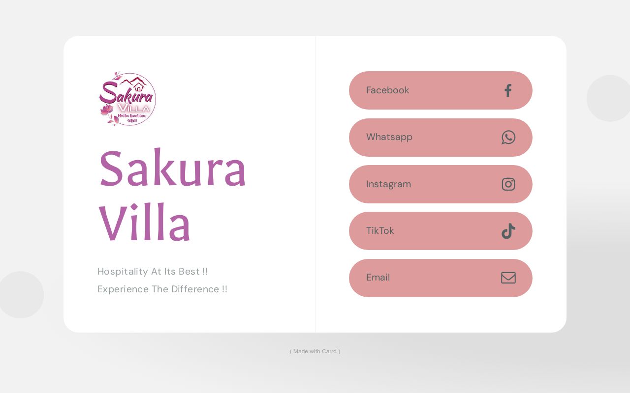 Sakura Villa Official